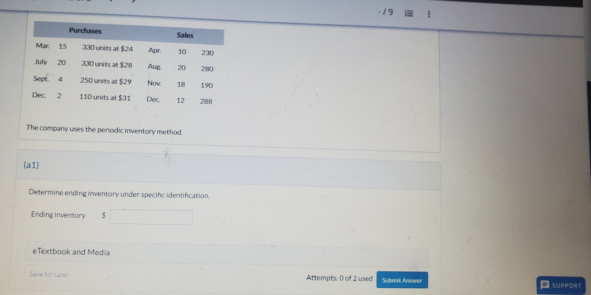 Solved Current Attempt in Progress-19Culver Corporation | Chegg.com