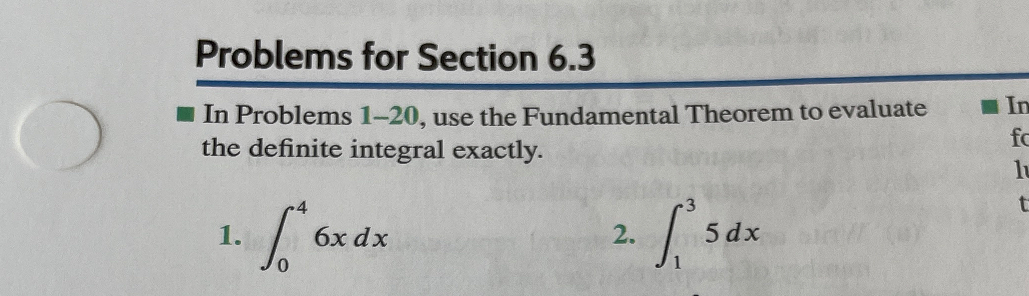 Solved Problems for Section 6.3In Problems 1-20, use the | Chegg.com Solved Problems for Section 6.3In Problems 1-20, use the | Chegg.com