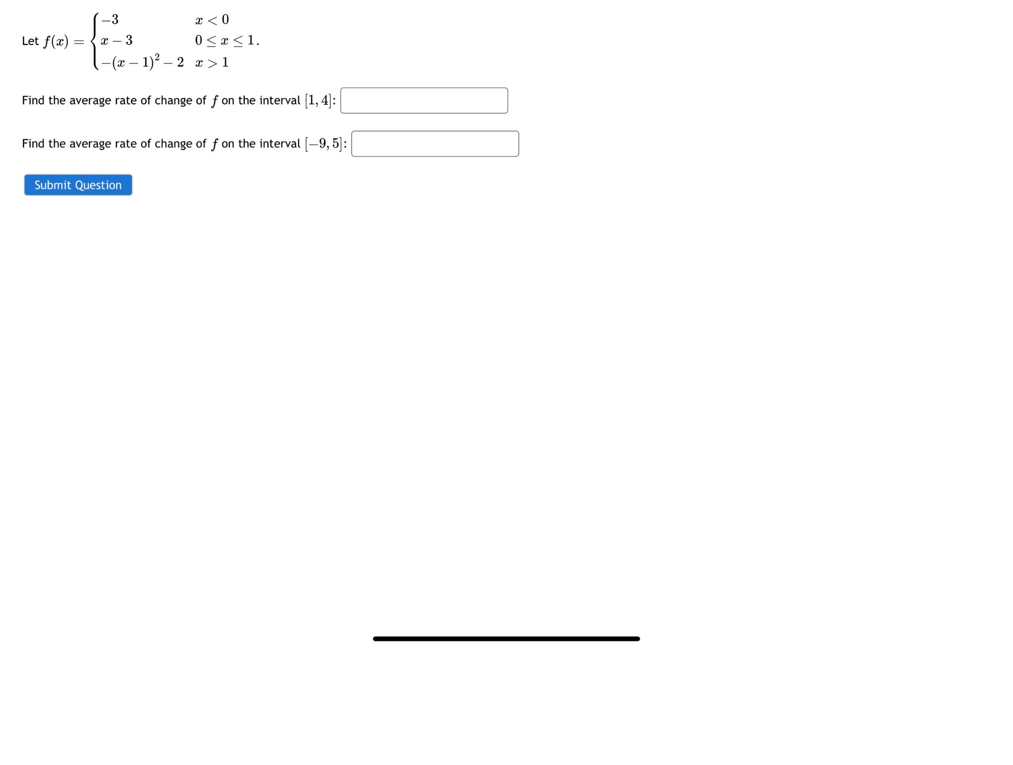 Solved Let f(x)={-3,x 1Find the | Chegg.com