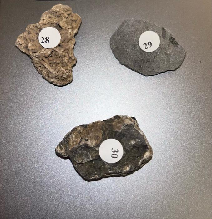 Solved Sedimentary Rock Identification Chart Clastics Color, | Chegg.com