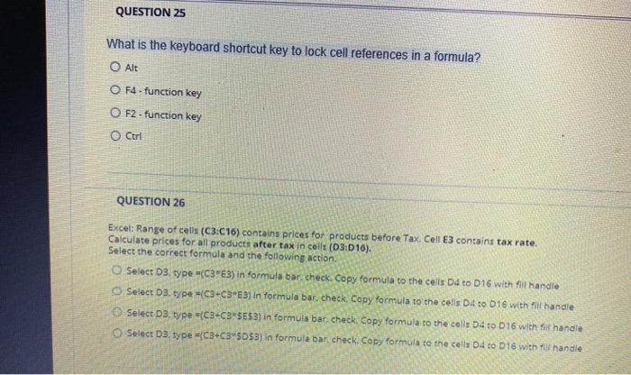 Solved ION 25 What Is The Keyboard Shortcut Key To Lock Chegg