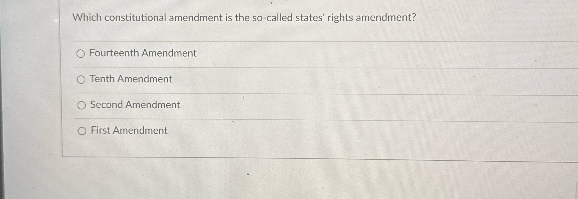 Solved Which constitutional amendment is the so-called | Chegg.com