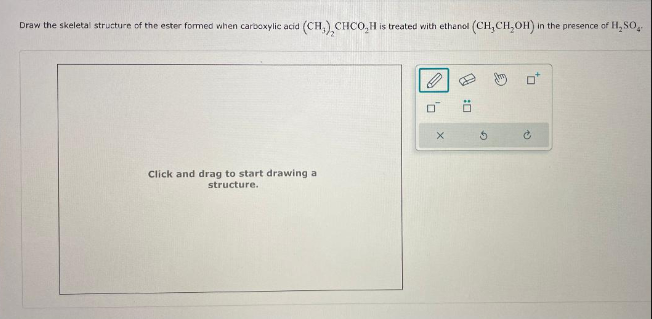 Solved Draw the skeletal structure of the ester formed when | Chegg.com