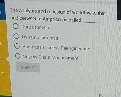 Solved The analysis and redesign of workflow within and | Chegg.com