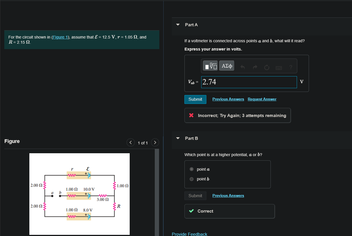Solved Part AFor the circuit shown in (Figure 1), ﻿assume | Chegg.com
