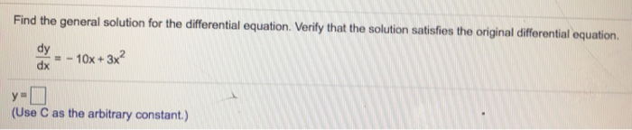Solved Find the general solution for the differential | Chegg.com