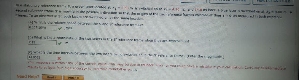 Solved PRACTICE ANOTHER In a stationary reference frames, a | Chegg.com