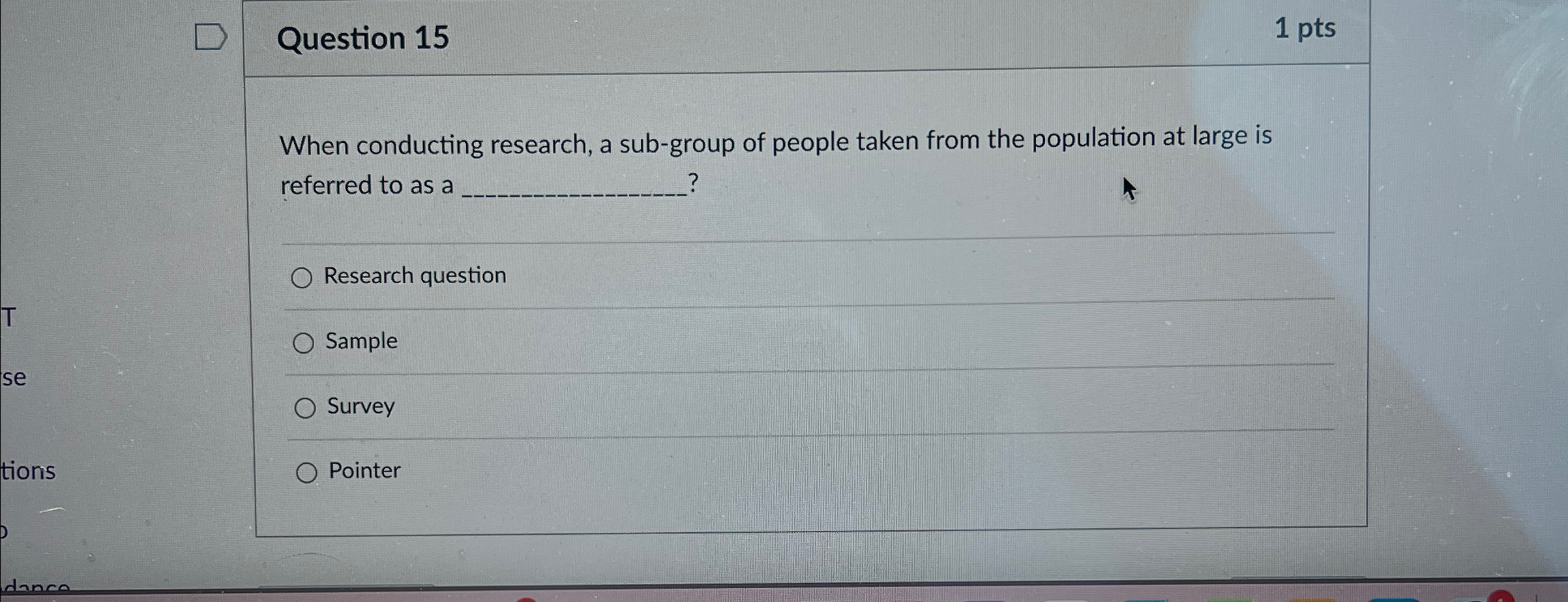 Solved Question 151 ﻿ptsWhen conducting research, a | Chegg.com