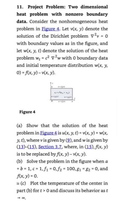 Solved 11. Project Problem: Two dimensional heat problem | Chegg.com