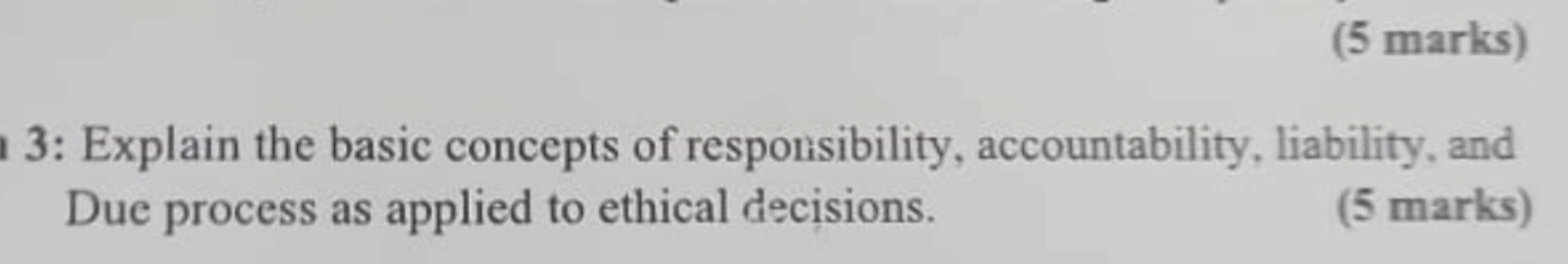 Solved (5 ﻿marks)3: Explain the basic concepts of | Chegg.com
