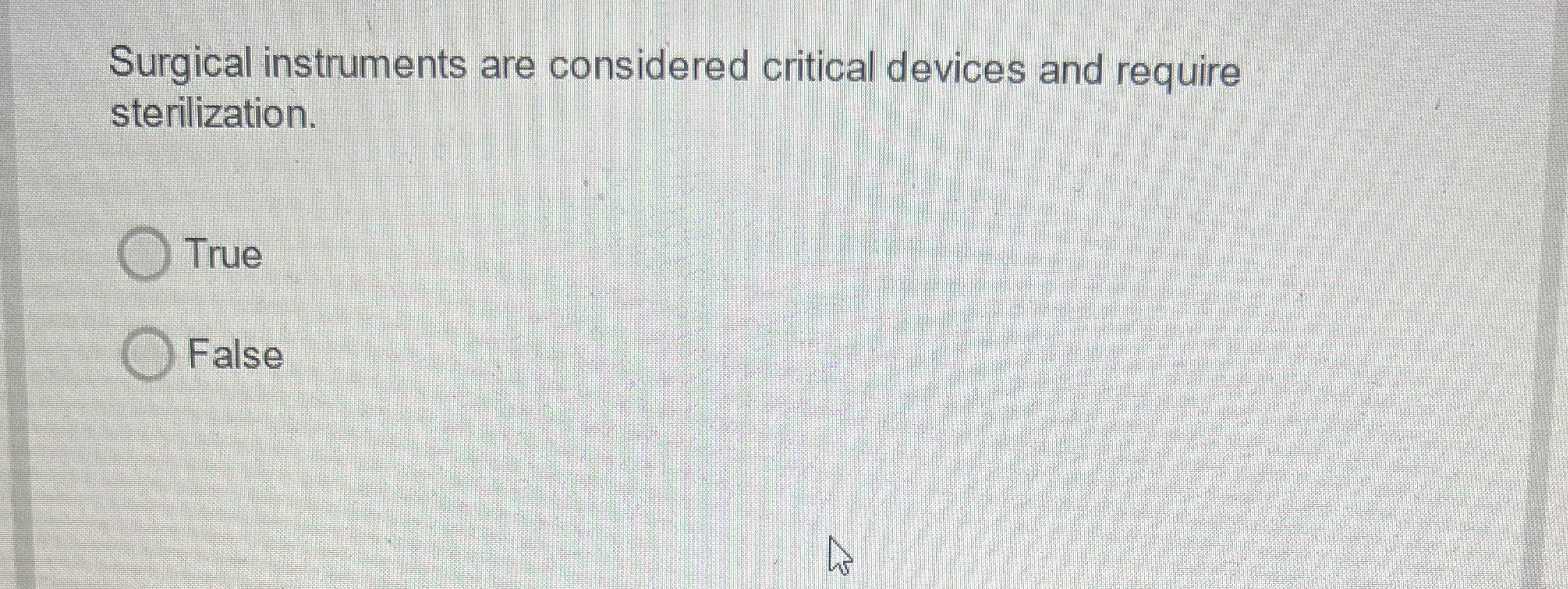 Solved Surgical instruments are considered critical devices | Chegg.com