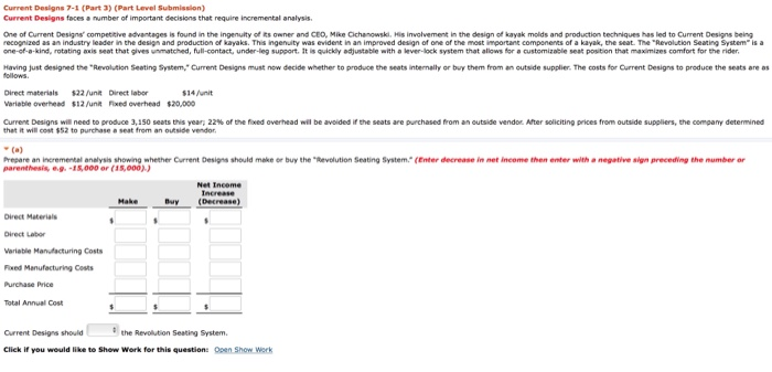 Solved Current Designs 7-1 (Part 3) (Part Level Submission) | Chegg.com
