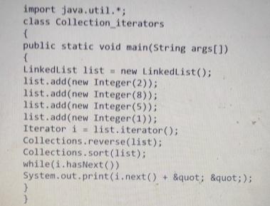 Solved import Java.uti1. ";class Collection iteratorsfpublic | Chegg.com