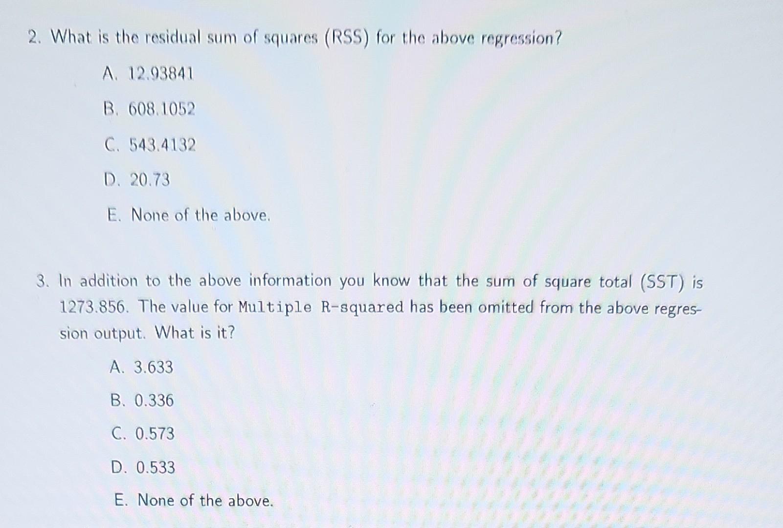Solved The summary statistics for these variables are shown | Chegg.com