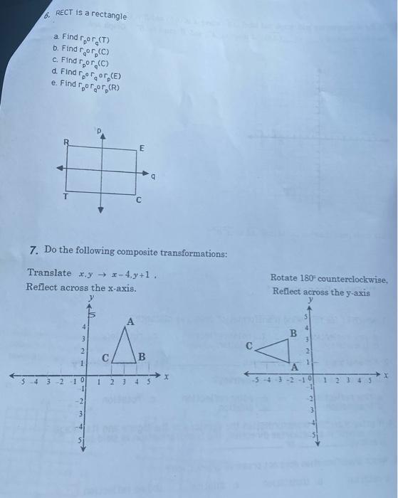 Solved Section 4: Dilations/Symmetry 6. Use the given | Chegg.com