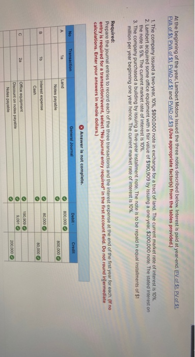 Solved At the beginning of the year, Lambert Motors issued | Chegg.com