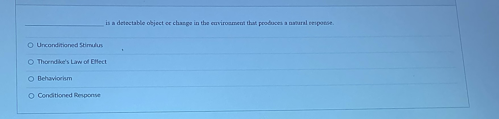Solved is a detectable object or change in the environment | Chegg.com