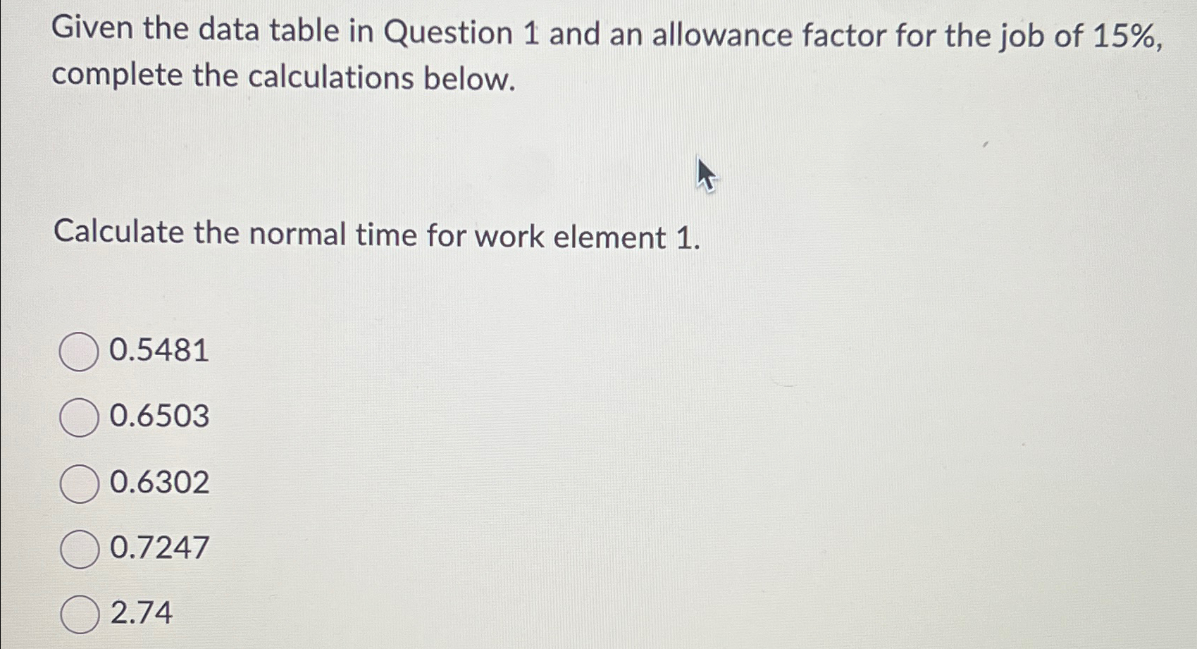 Solved Given the data table in Question 1 ﻿and an allowance | Chegg.com