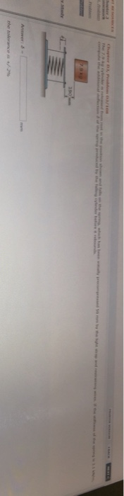 Solved The 7.9 kg cylinder is released from rest of the | Chegg.com