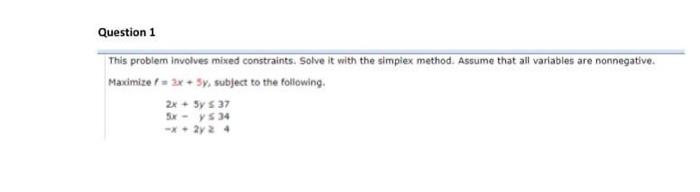 Solved This problem involves mixed constraints. Solve it | Chegg.com