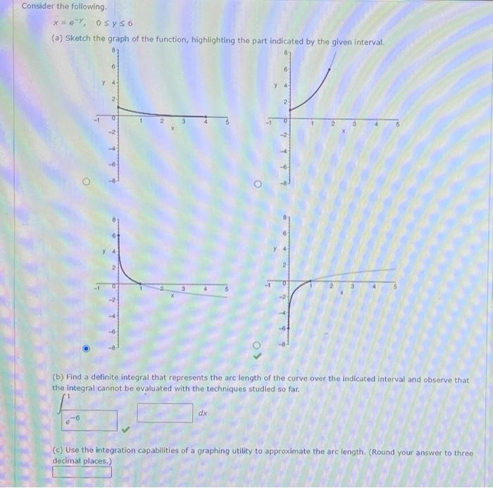 [Solved]: Help, clear step please Consider the following. x=