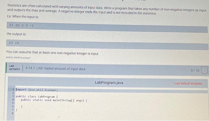 Solved Statistics are often calculated with varying amounts | Chegg.com