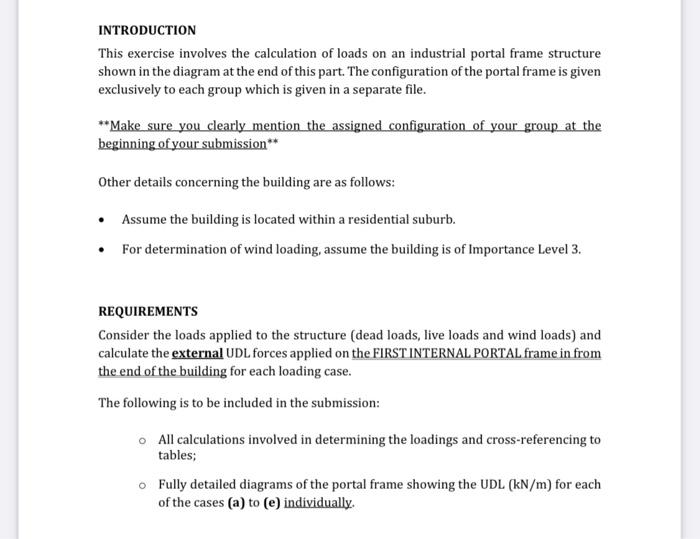 INTRODUCTION This exercise involves the calculation | Chegg.com