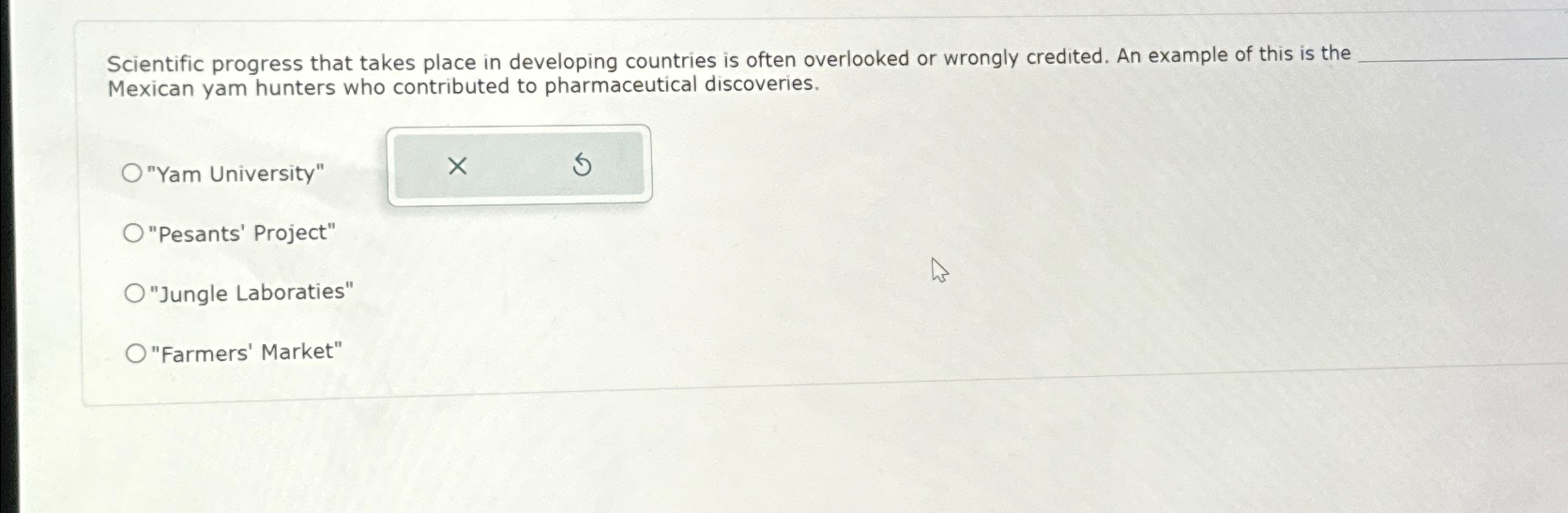 Solved Scientific progress that takes place in developing | Chegg.com