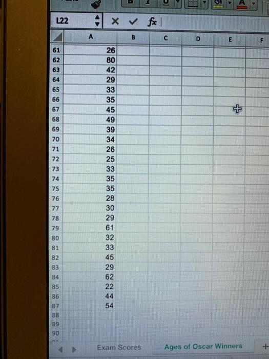 Solved Task 2 (40 points) Use the data titled Oscar Winning | Chegg.com Solved Task 2 (40 points) Use the data titled Oscar Winning | Chegg.com