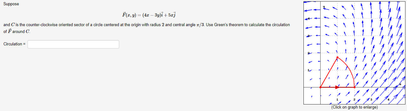 Solved Supposevec(F)(x,y)=(4x-3y)vec(i)+5xvec(j)and C ﻿is | Chegg.com