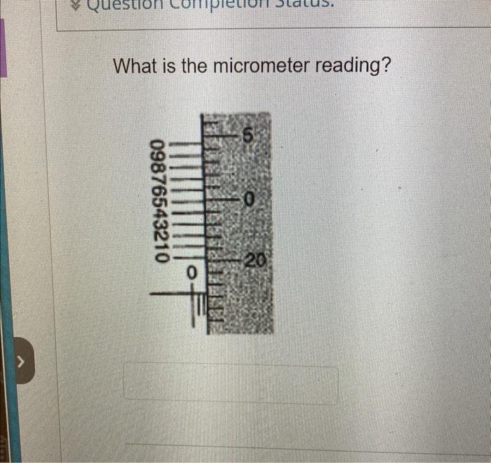 Solved What is the micrometer reading? | Chegg.com