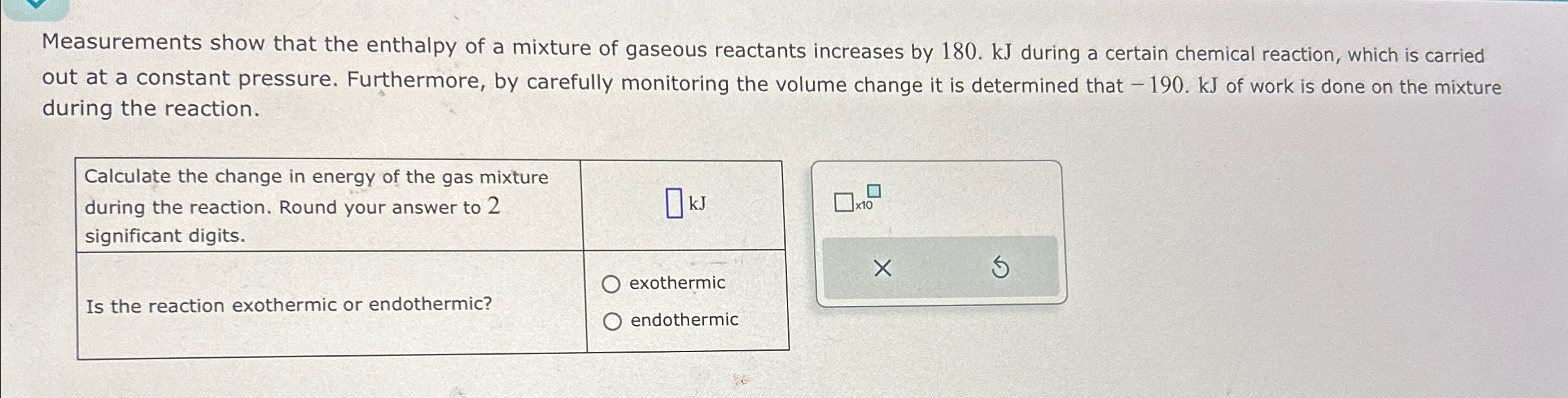 Solved Measurements show that the enthalpy of a mixture of | Chegg.com