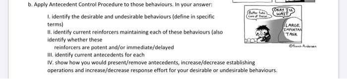 Solved Assignment 5 Part A: Antecedent Control Procedure | Chegg.com