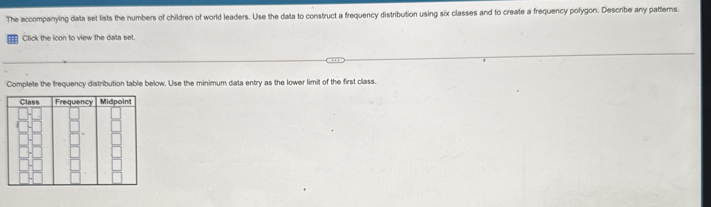Solved The accompanying data set lists the numbers of | Chegg.com