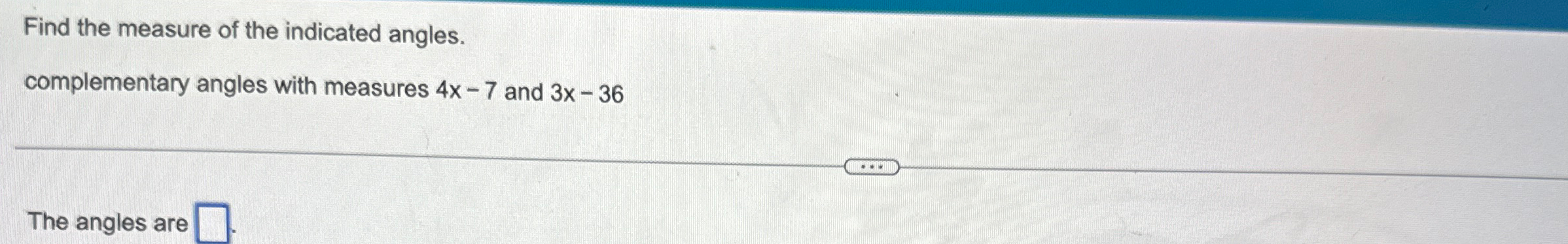 Solved Find the measure of the indicated | Chegg.com