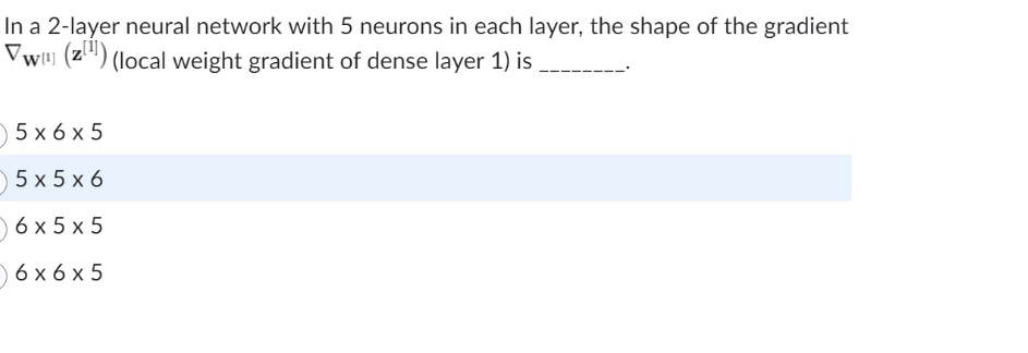Solved Please select from below given. In a 2-layer neural | Chegg.com