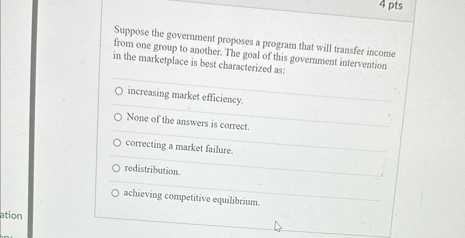 Solved Suppose the government proposes a program that will | Chegg.com