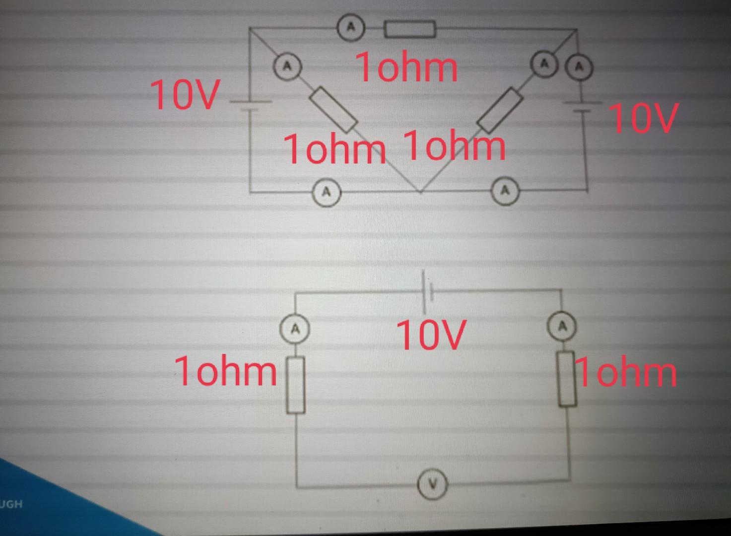 calculate 1-Total current for each | Chegg.com