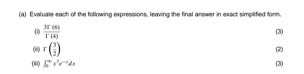 Solved (a) Evaluate each of the following expressions, | Chegg.com