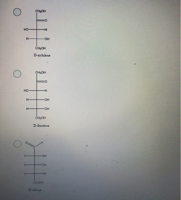 Solved Which of the following is a ketopentose? O I II CH3OH | Chegg.com