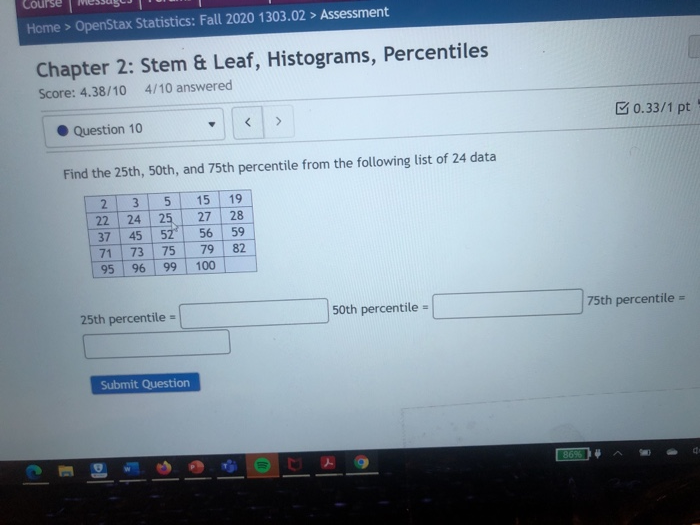 Solved Home > OpenStax Statistics: Fall 2020 1303.02 > | Chegg.com