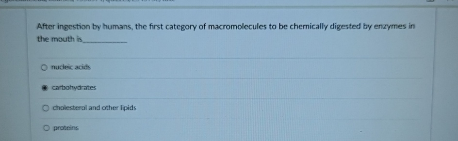 Solved After ingestion by humans, the first category of | Chegg.com