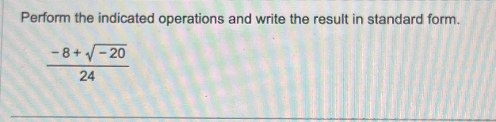 Solved Perform the indicated operations and write the result | Chegg.com