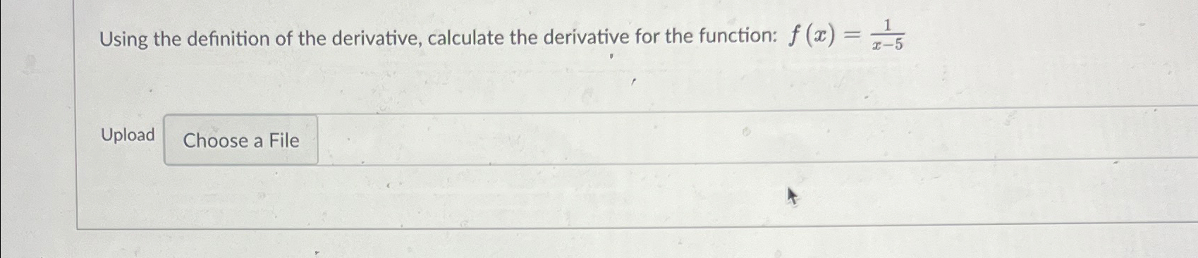 Solved Using the definition of the derivative, calculate the | Chegg.com
