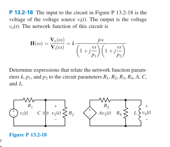Solved P 13.2-18 ﻿The input to the circuit in Figure P | Chegg.com