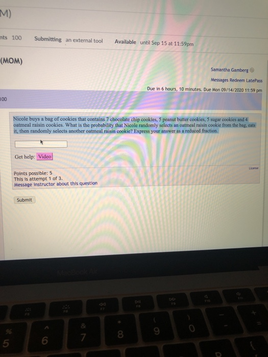 Solved M) nts 100 Submitting an external tool Available | Chegg.com