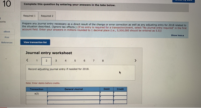 Solved 10 Problem 20-14 Errors; change in estimate change in | Chegg.com
