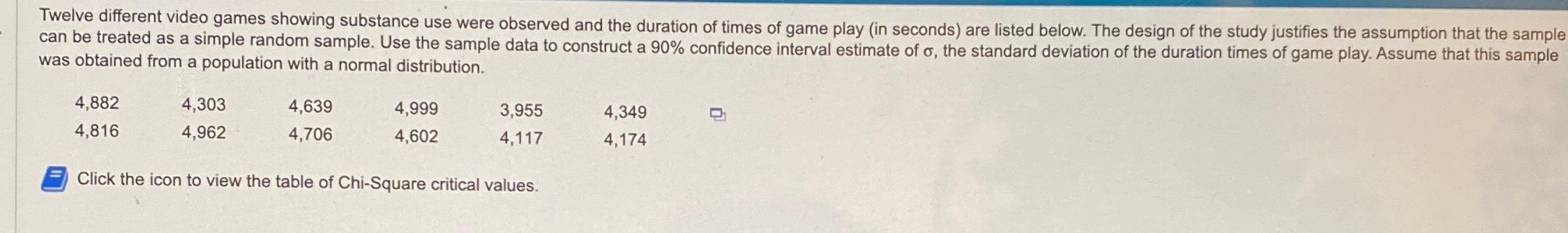 Solved Twelve different video games showing sunstance use | Chegg.com