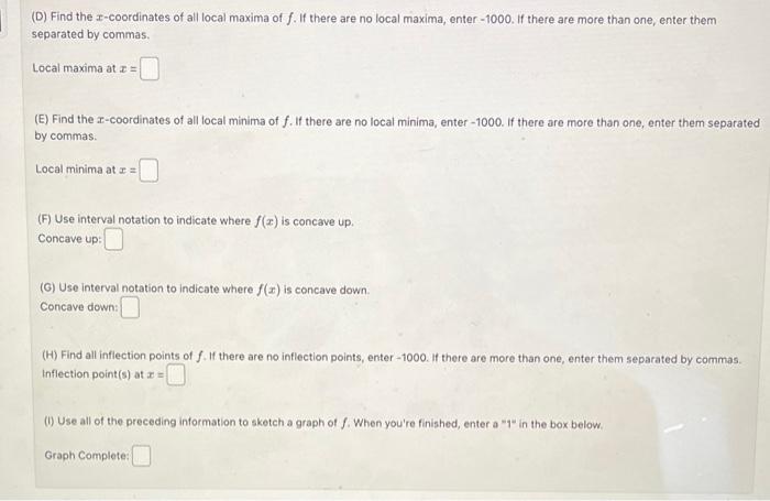 Solved Suppose that f(x)=(x+3)(x−5)2 (A) Find all critical | Chegg.com
