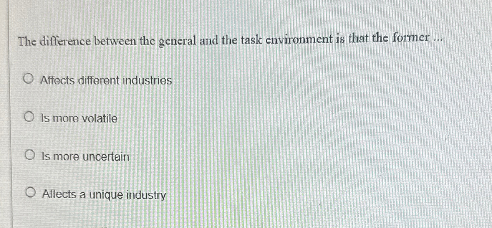 Solved The difference between the general and the task | Chegg.com